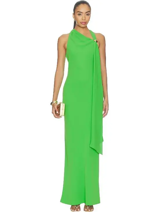 Amanda Uprichard Sonya Maxi Dress In . Also - Green
