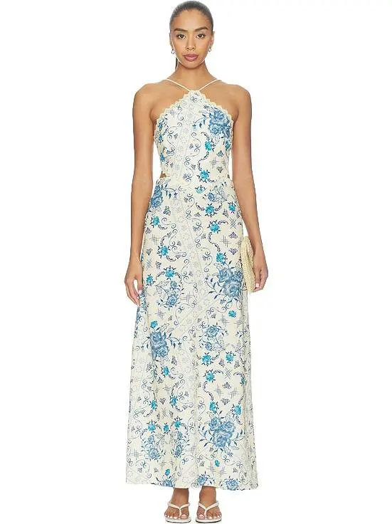 Agua Bendita Indira Bleu Dress In . Also - Multi