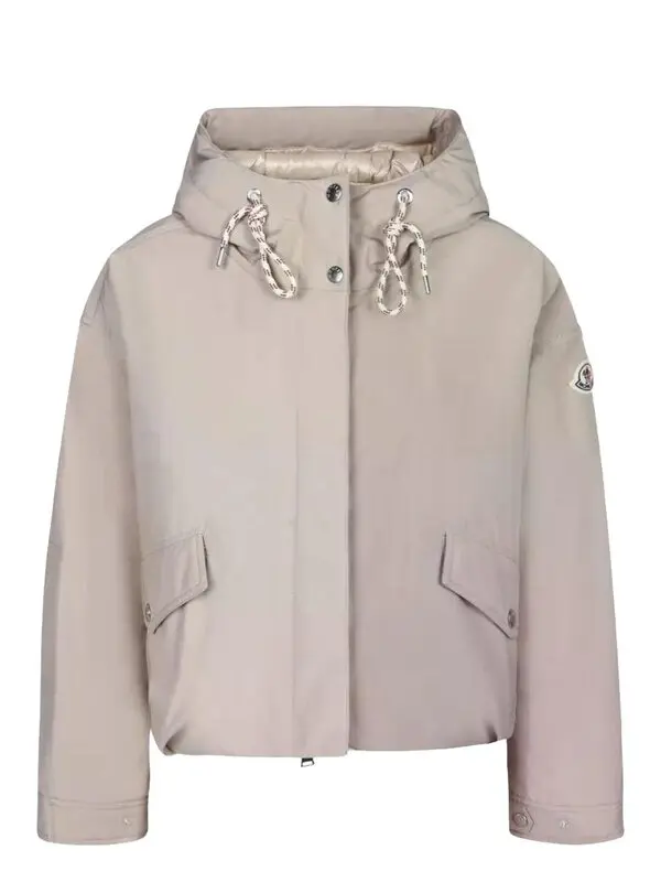 Moncler Eucalyptus Hooded Flap-pocket Jacket - Neutrals