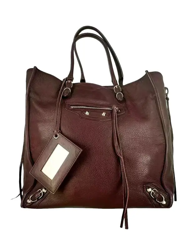 Balenciaga 2010s Papier A4 Zip-around Tote Bag - Red