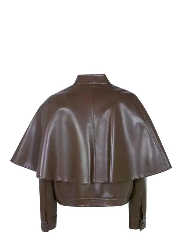 TWINSET Cape-style Button-up Jacket - Brown