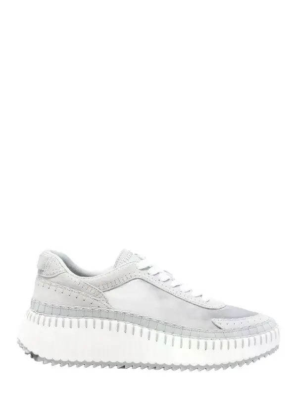 Chloé Nama Lace-up Fastening Sneakers - Grey