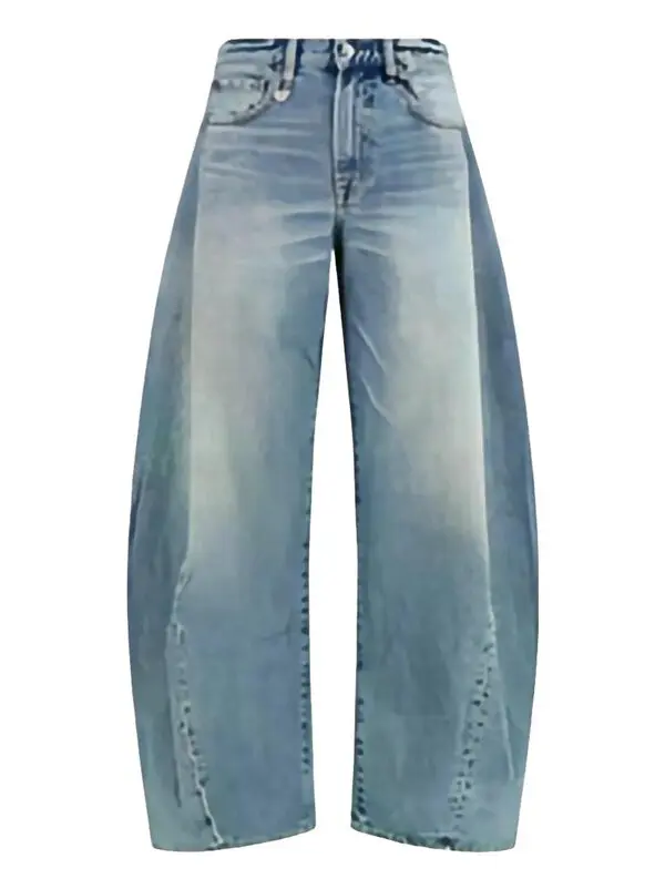 R13 Janine Barrel-leg Jeans - Blue