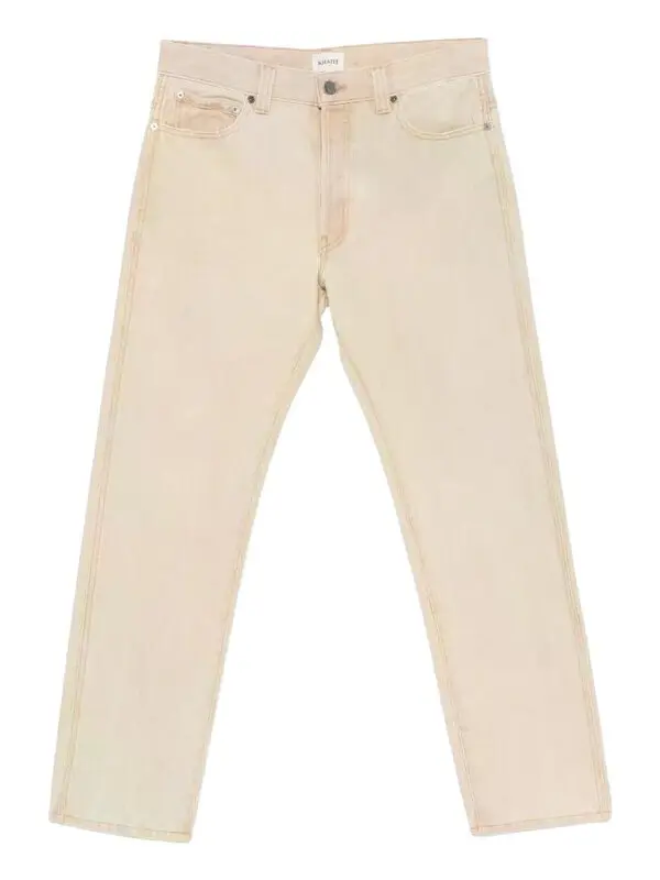 Khaite Callum Straight-leg Jeans - Neutrals