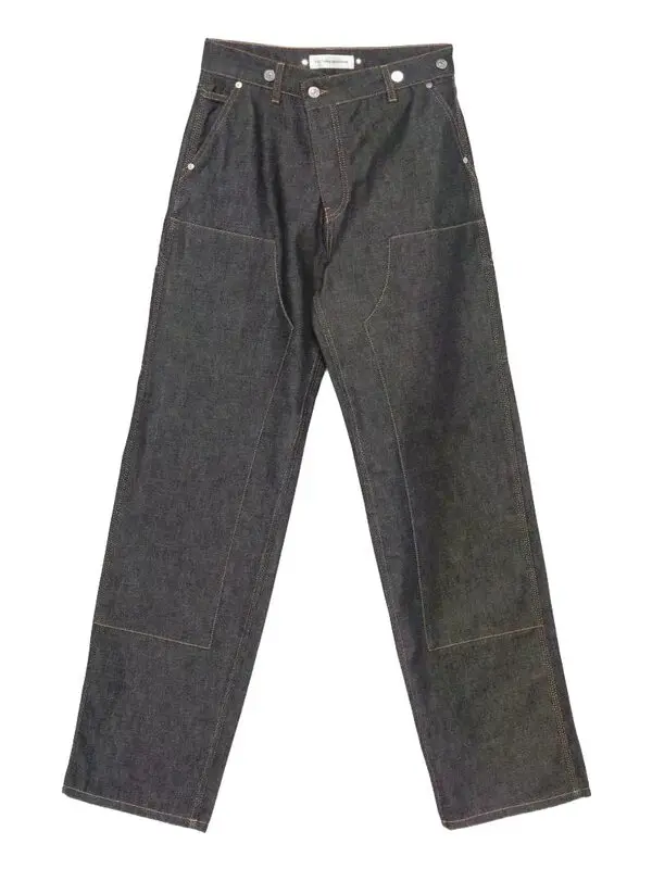 Victoria Beckham Logo-patch Jeans - Blue