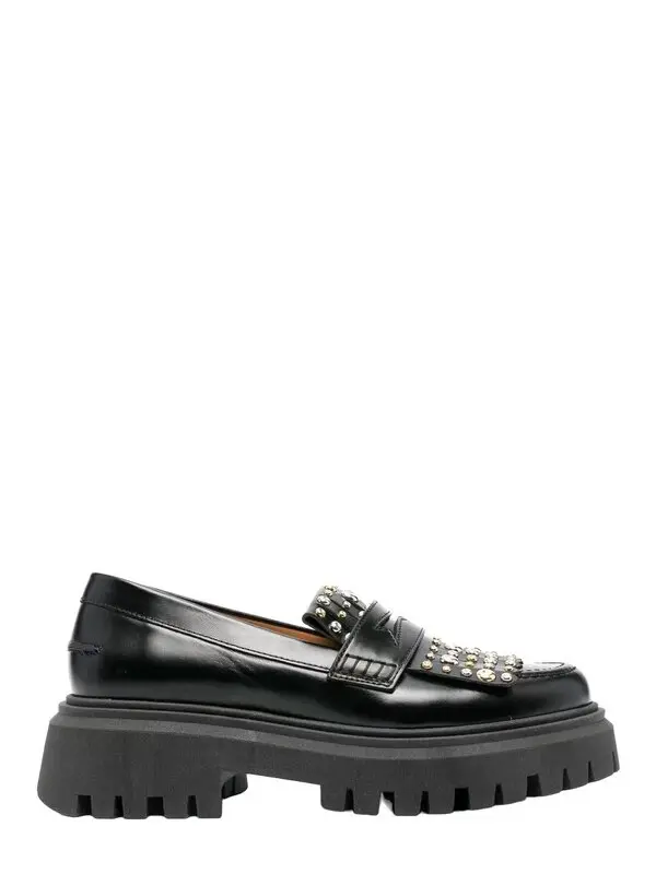 Maje Stud-detail Platform Shoes - Black