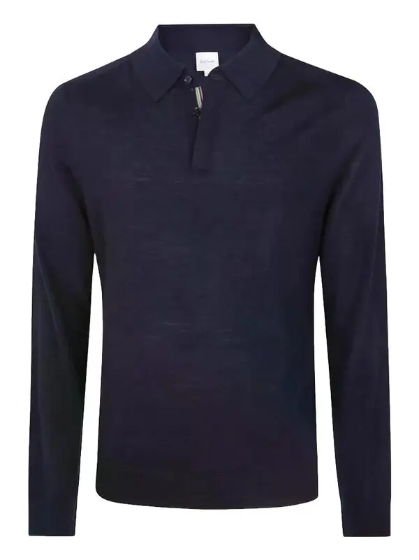 Paul Smith Merino-wool Polo Shirt - Blue