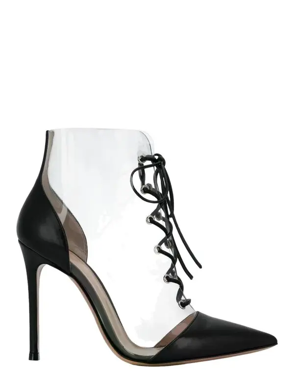 GIANVITO ROSSI Plastic Embellished Boots - Black