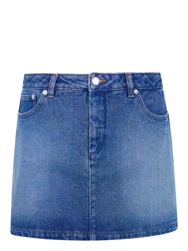 A.p.c. A-line Denim Skirt - Blue