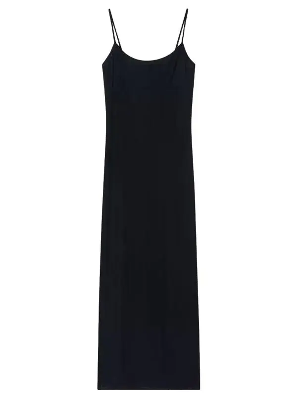 Emporio Armani Spaghetti-strap Maxi Dress - Black