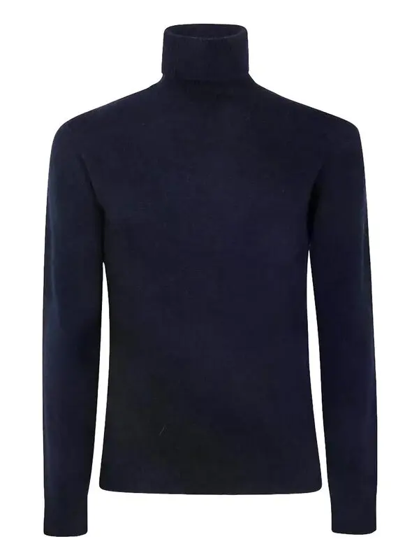 NUUR Roll-neck Wool Sweater - Blue