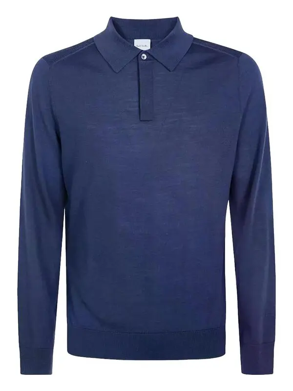 Paul Smith Merino Wool Polo-shirt - Blue