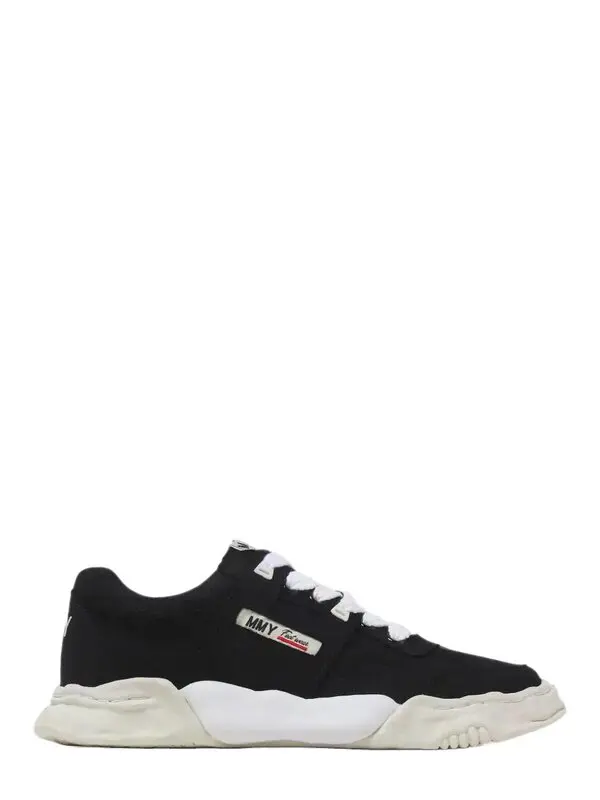 Mihara Yasuhiro Parker Canvas Logo-embroidered Sneakers - Black