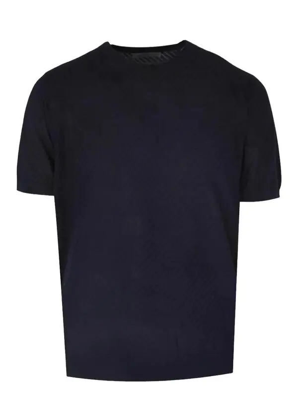 Corneliani Ribbed-knit T-shirt - Blue