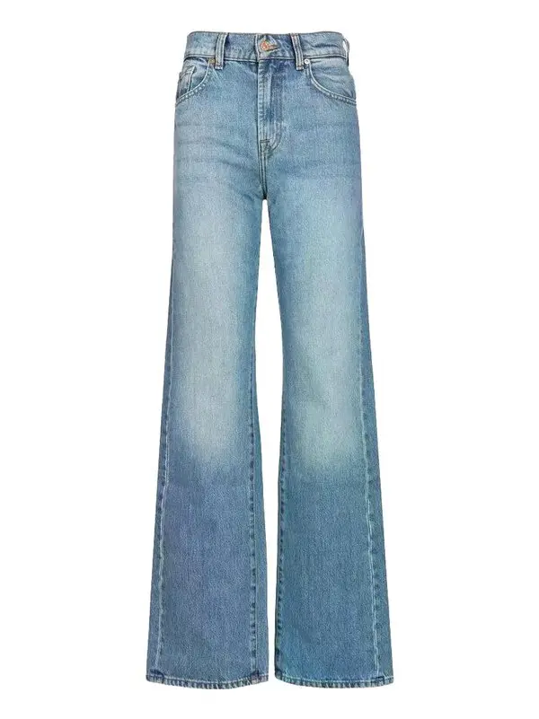 7 For All Mankind Tess Straight-leg Jeans - Blue