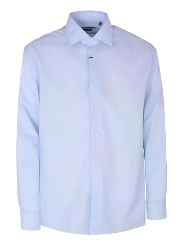 Corneliani Spread-collar Button-up Shirt - Blue