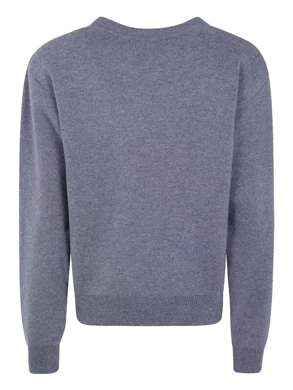 RÓHE Ribbed-trim Wool Sweater - Grey