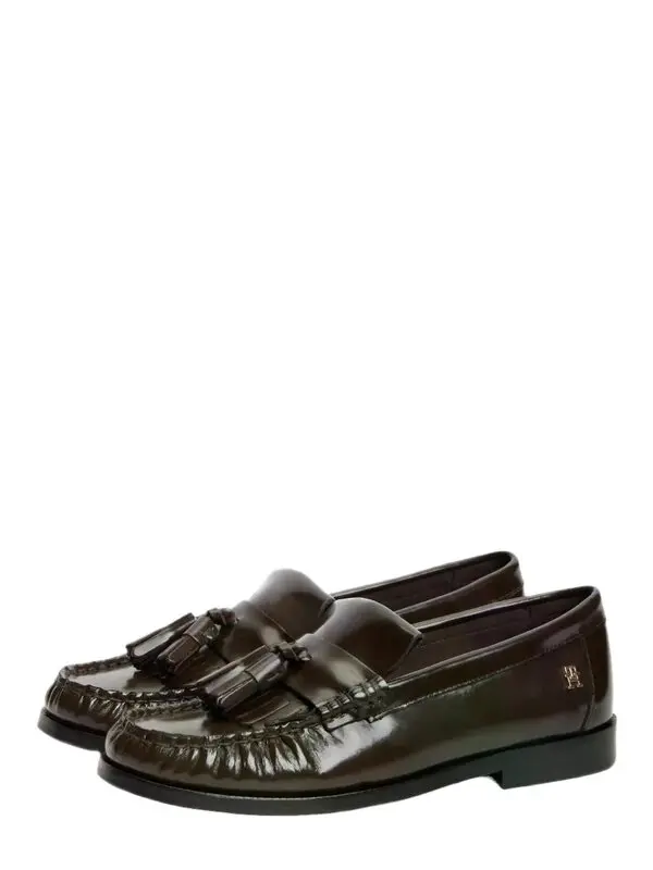 Tommy Hilfiger Tassel Leather Loafers - Brown