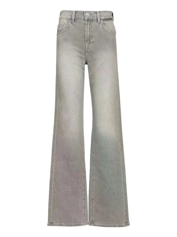 7 For All Mankind Tess Wide-leg Jeans - Grey