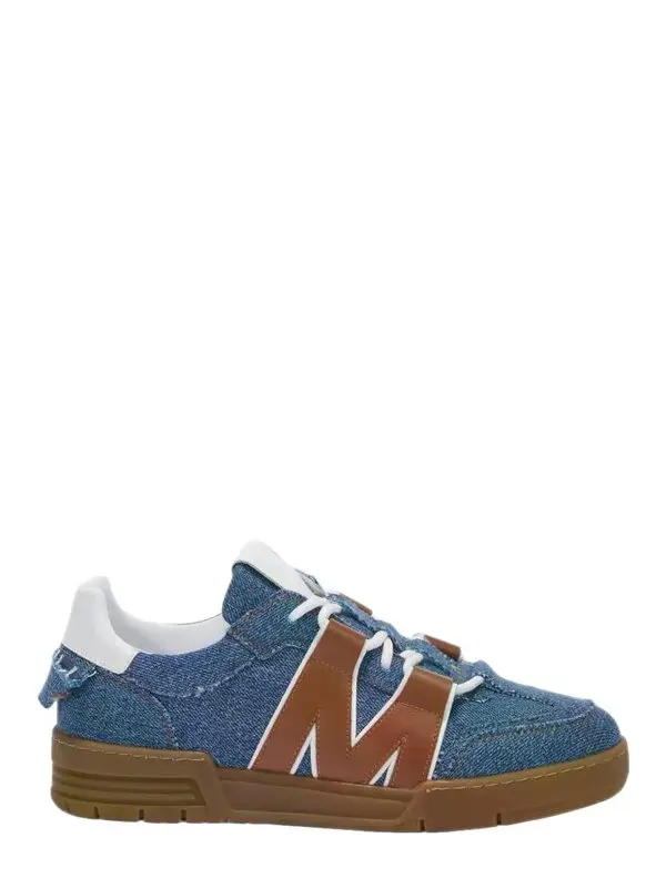 Moschino M-patch Denim Sneakers - Blue