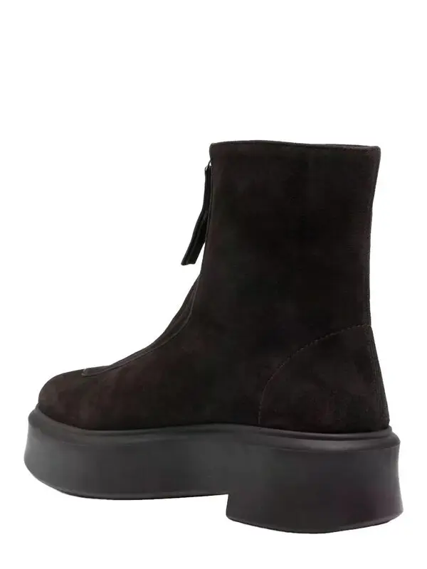 THE ROW Zipped Boots I - Brown