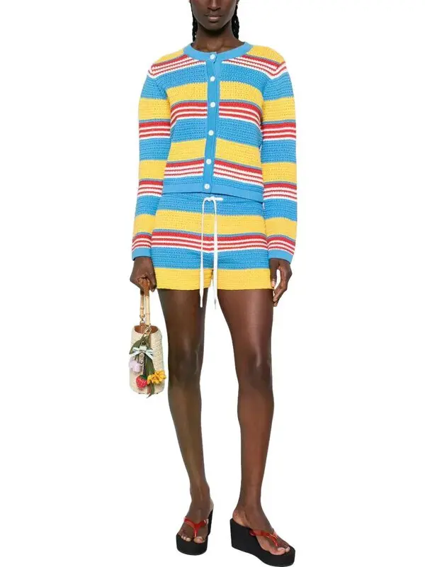 Posse Tammy Striped Cardigan - Blue