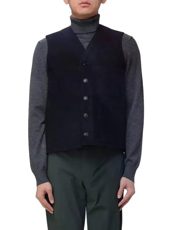 Filson Button-front Wool Gilet - Blue