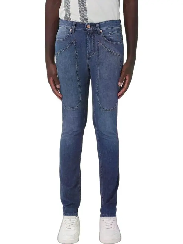 JECKERSON Panelled-design Jeans - Blue