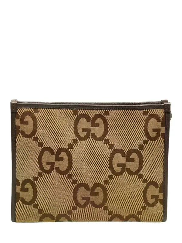 Gucci Jumbo Clutch Bag - Brown