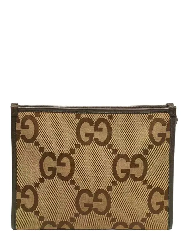 Gucci Jumbo Clutch Bag - Brown