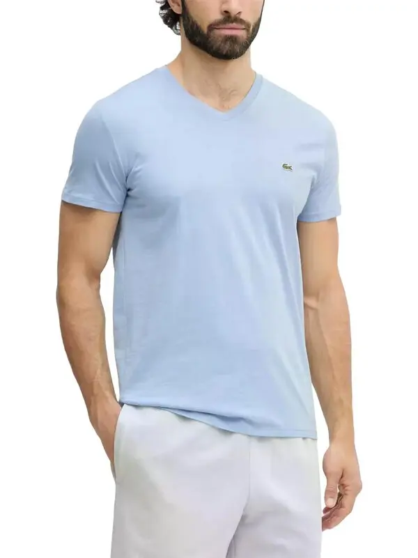 Lacoste Logo-patch V-neck T-shirt - Blue