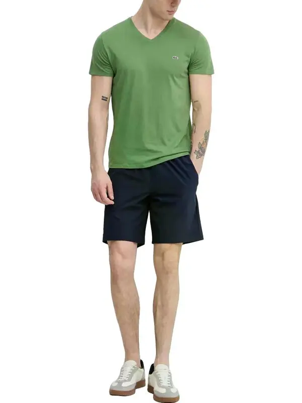 Lacoste Logo-patch V-neck T-shirt - Green