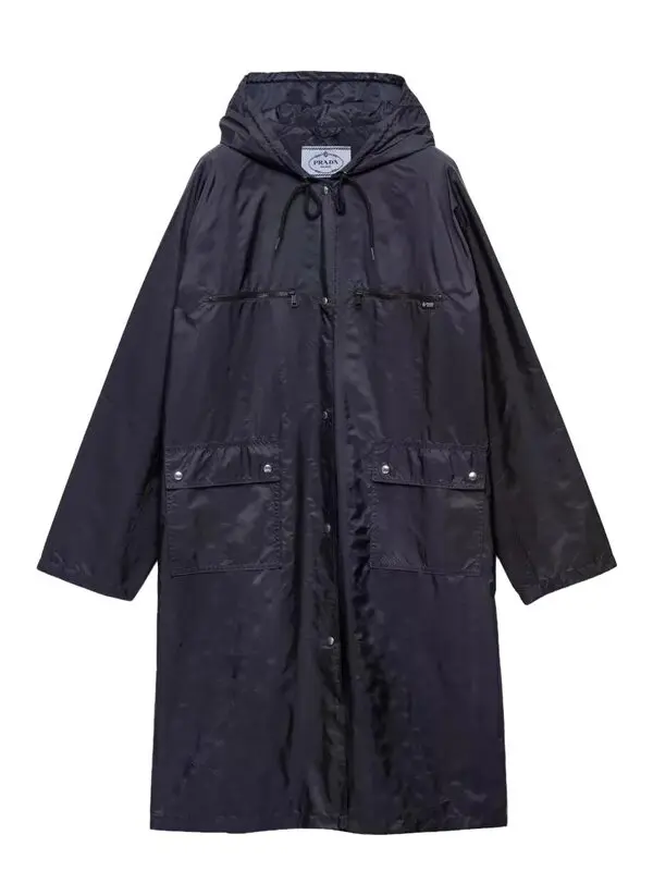 Prada Lightweight Re-nylon Raincoat - Blue