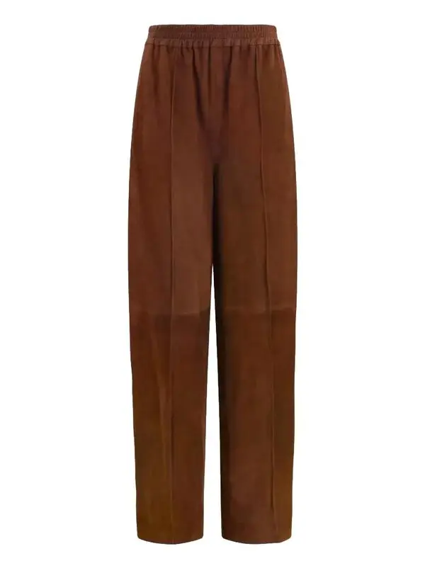 Fabiana Filippi Leather Trousers - Brown