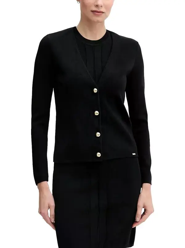 GAUDI Button-fastening V-neck Cardigan - Black