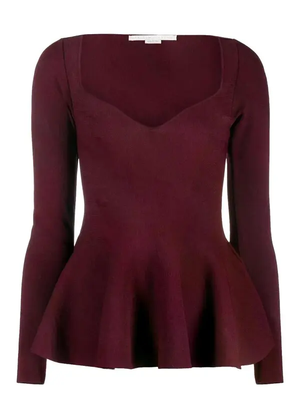 Stella McCartney Peplum-hem Top - Red
