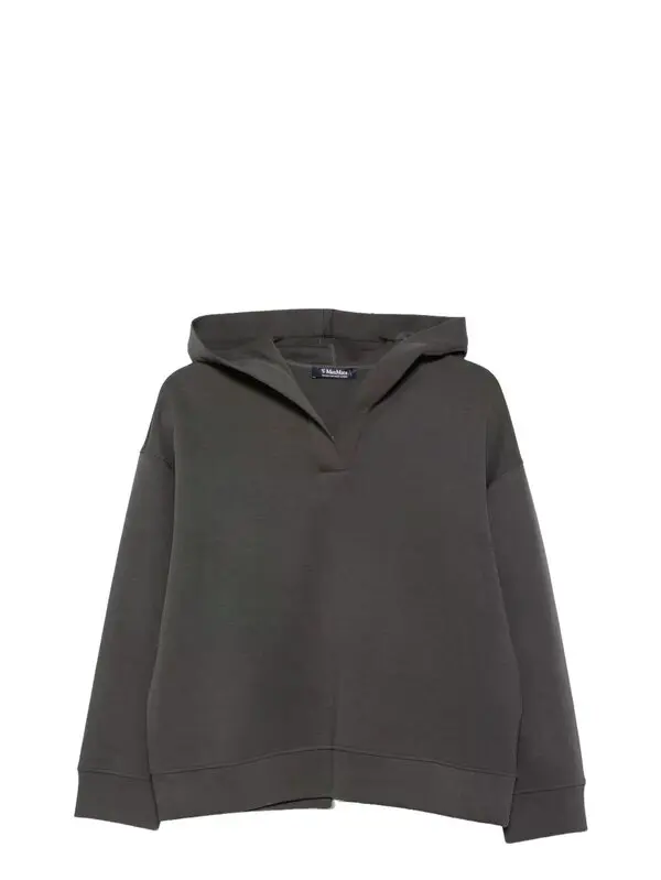Max Mara Smmbuona Long-sleeve Hoodie - Grey
