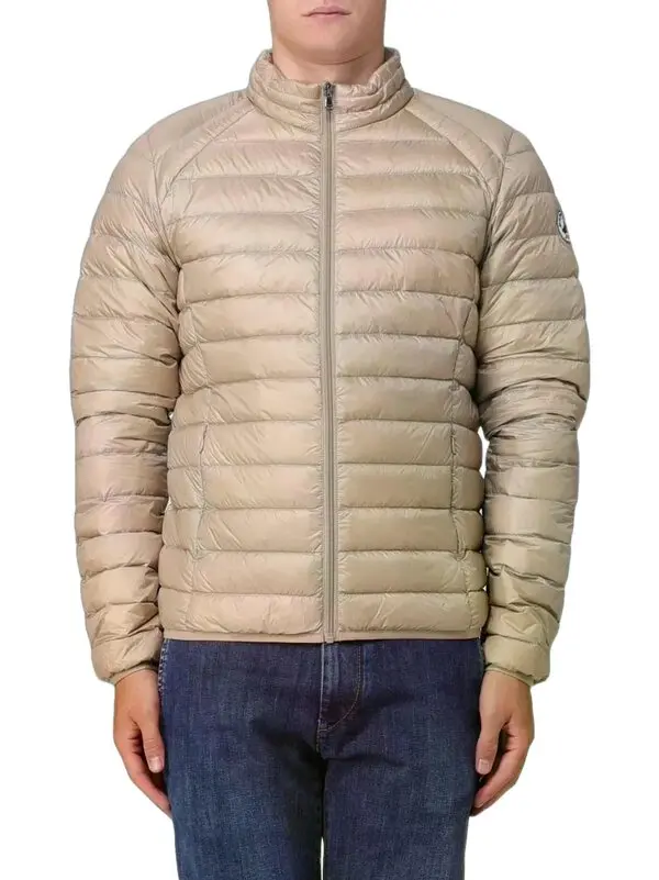 JOTT Quilted Logo-patch Jacket - Neutrals