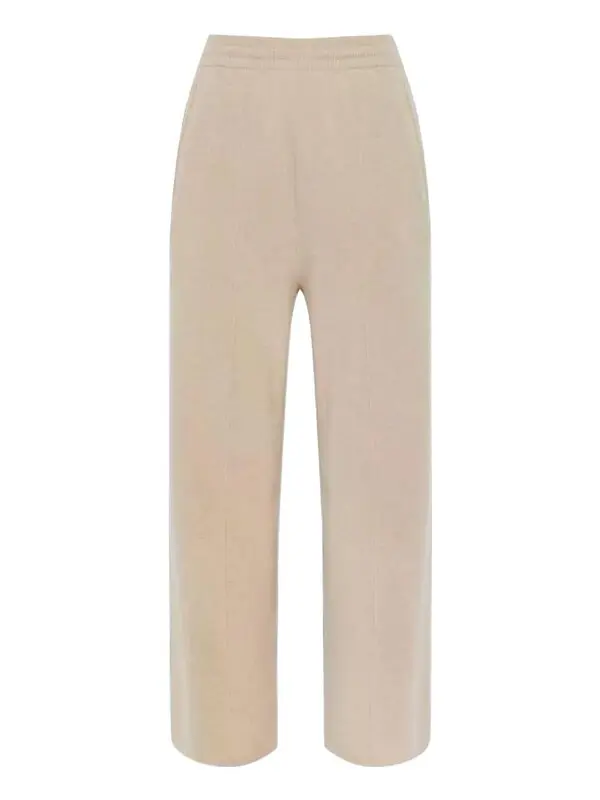 LANVIN Straight-leg Knitted Trousers - Neutrals