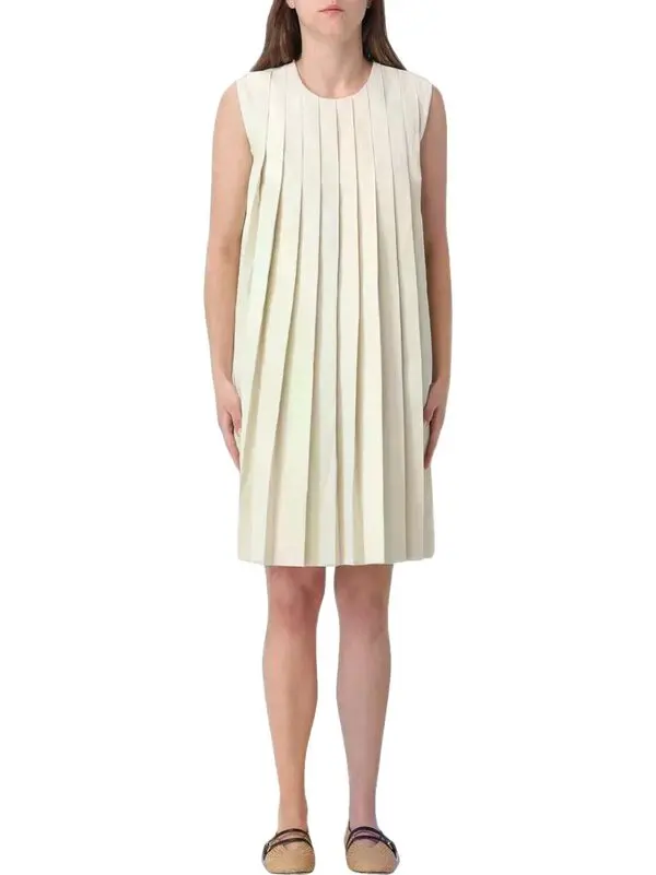 Ter Et Bantine Pleated Sleeveless Midi Dress - Neutrals
