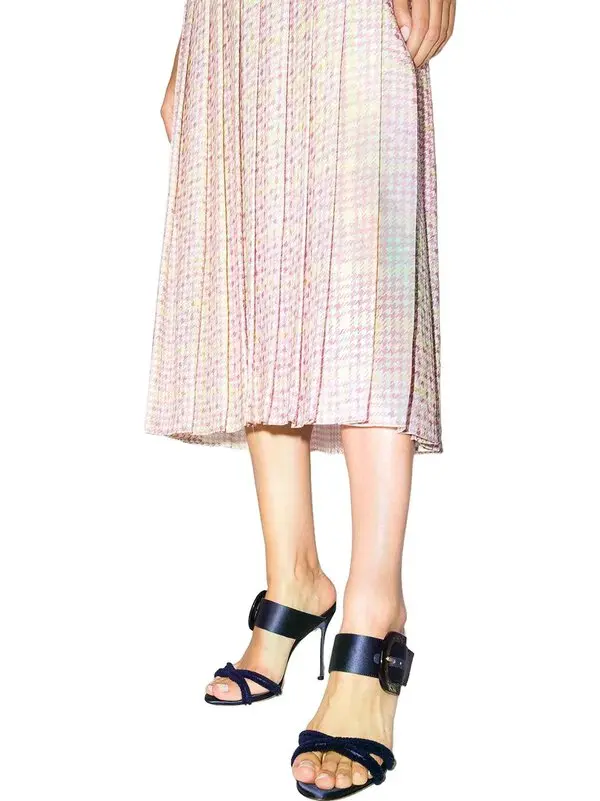 Manolo Blahnik Guey Open-toe 105mm Mules - Blue