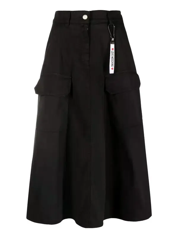Moschino High-waisted A-line Skirt - Black