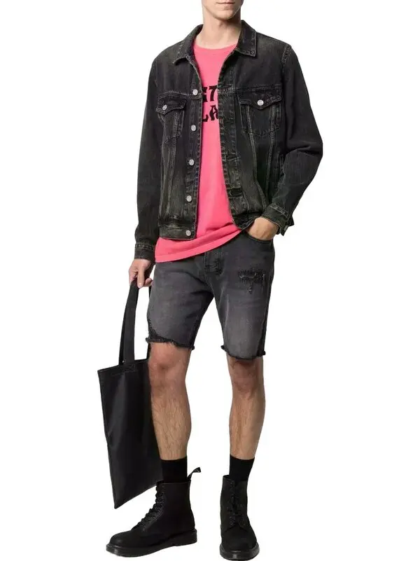 Ksubi Mid-rise Denim Shorts - Black