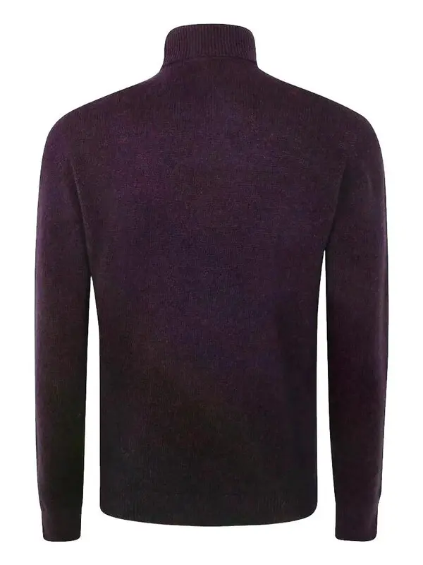 NUUR Roll-neck Wool Sweater - Red