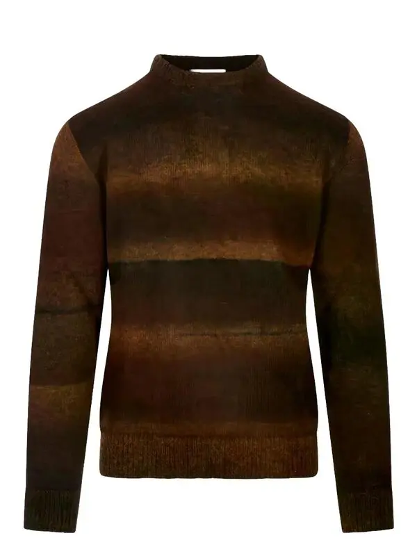 Corneliani Horizontal-stripe Sweater - Brown
