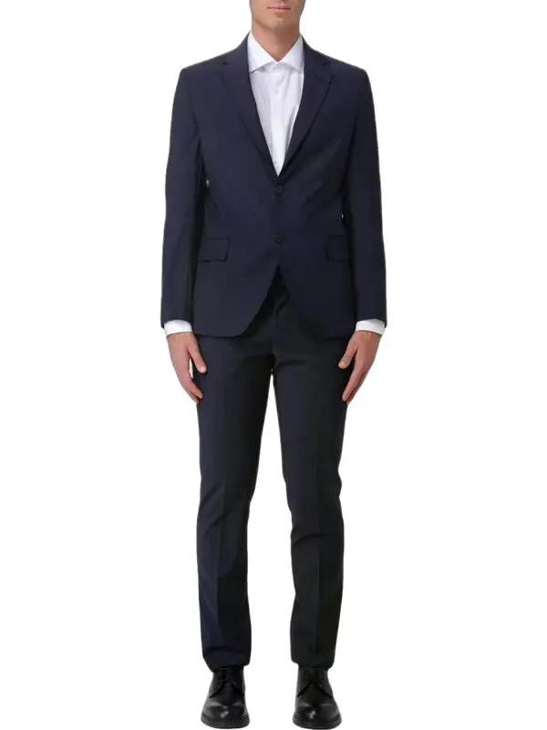 COLAMARINO Button-up Straight-leg Suit - Blue