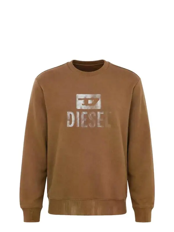 DIESEL® Logo-print Sweatshirt - Brown