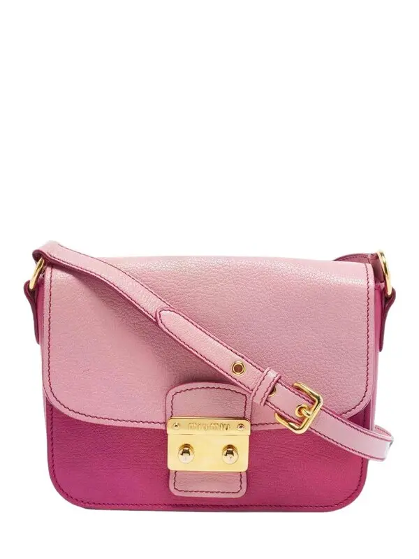 Miu Miu Madras Push-lock Shoulder Bag - Pink