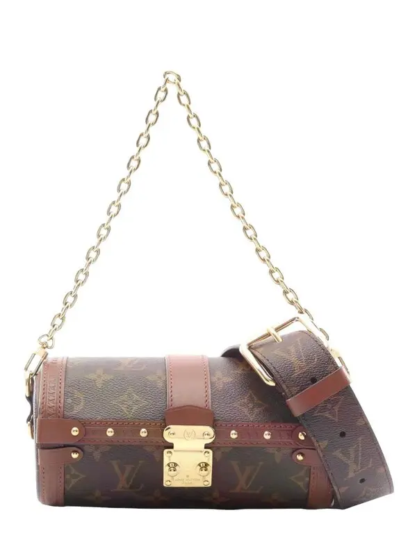 LOUIS VUITTON 2010-2026 Monogram Papillon Trunk Satchel - Brown
