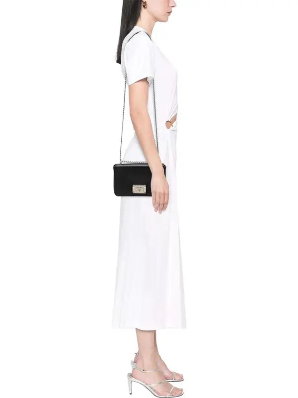 Miu Miu 2010-2026 Goatskin Madras Flap Crossbody Bag - Black